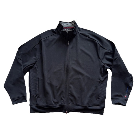 Bobby Jones | Jackets & Coats | Bobby Jones Mens 2xl Black Zip Long ...